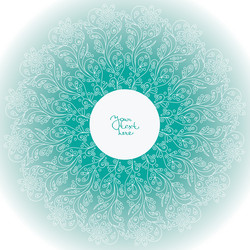 Ornamental round floral pattern Royalty Free Vector Image