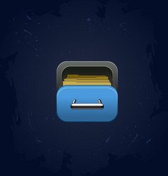 Archive folder icon Royalty Free Vector Image - VectorStock
