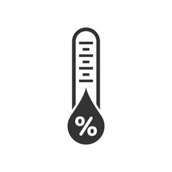 Humidity icon in flat style climate on white Vector Image