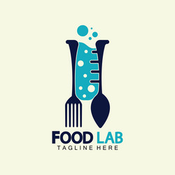 Food lab logo icon design template lab logolab Vector Image