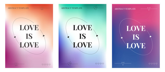 Lgbt poster set Royalty Free Vector Image - VectorStock