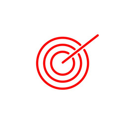 Shooting target logo design template Royalty Free Vector