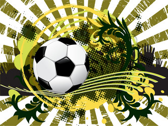 Golden soccer ball Royalty Free Vector Image - VectorStock
