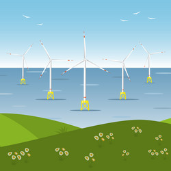 Offshore Wind Turbine Vector Images (over 290)