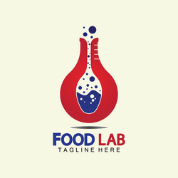 Food lab logo icon design template lab logolab Vector Image