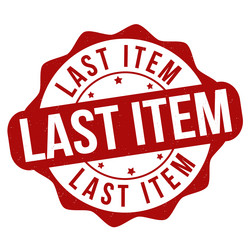 While stocks last sign or stamp Royalty Free Vector Image