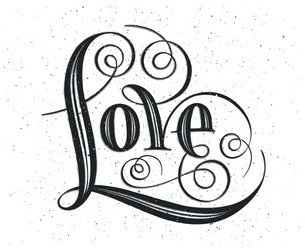 Love Calligraphy Vector Images (over 100,000)