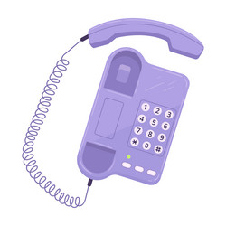 Cartoon vintage phone old classic rotary Vector Image