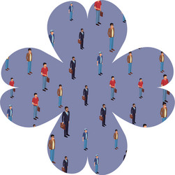 People frame isolated Royalty Free Vector Image