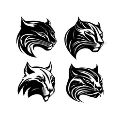 Puma line drawing Royalty Free Vector Image - VectorStock