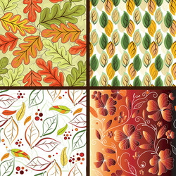 Autumn seamless pattern Royalty Free Vector Image