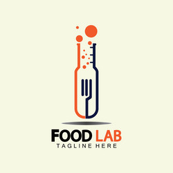 Food lab logo icon design template lab logolab Vector Image