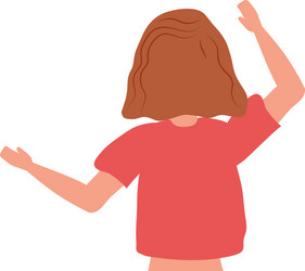 Isolated woman seen from behind design Royalty Free Vector