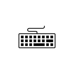 Keyboard icon keyboard symbol Royalty Free Vector Image