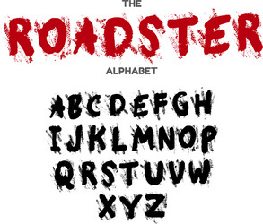 Off Road Font Vector Images (over 320)