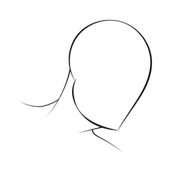 Hand drawn human head Royalty Free Vector Image
