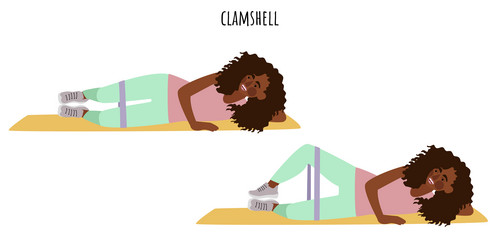 Clamshell Exercise Vector Images (18)