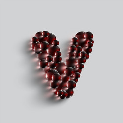 Cute kids cartoon alphabet letter v Royalty Free Vector