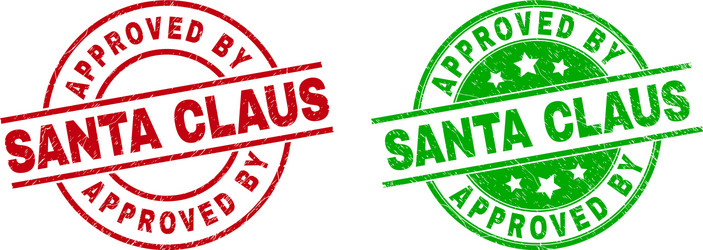 Santa Stamp Approved Vector Images (over 150)
