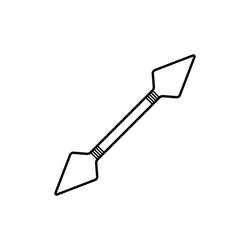 Ninja weapons logo Royalty Free Vector Image - VectorStock