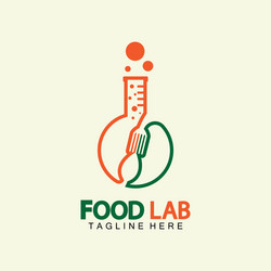 Food lab logo icon design template lab logolab Vector Image