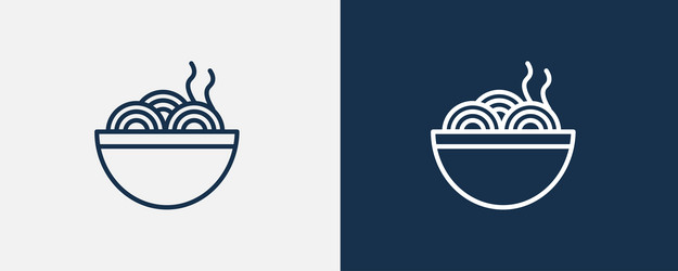 Mie icon thin line hot icon from education Vector Image