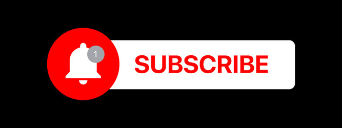 Youtube profile icon interface subscribe button Vector Image