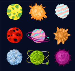 Set of fantastic cartoon Royalty Free Vector Image