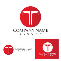 T car logo Royalty Free Vector Image - VectorStock