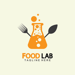 Food lab logo icon design template lab logolab Vector Image