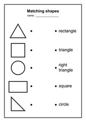 Geometry shape matching game educational Vector Image