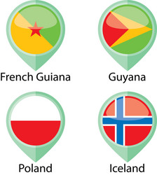 International flags sample Royalty Free Vector Image