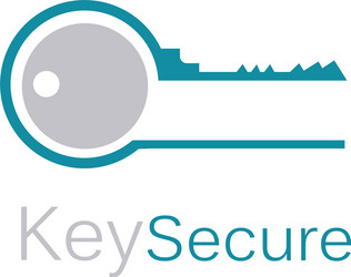 Abstract cyber security logo design dot circle Vector Image