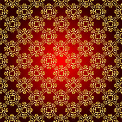 Gold red background with rings Royalty Free Vector Image