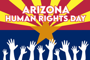 Arizona civil rights day united states Royalty Free Vector