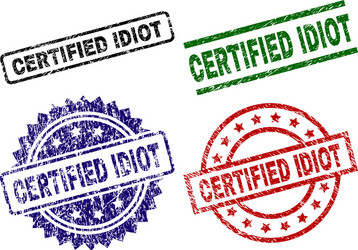 Idiot Seal Certified Vector Images (34)