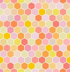 Colorful seamless hexagonal patterns - simple grid