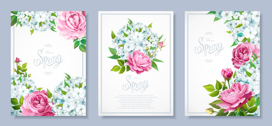 Spring collection background Royalty Free Vector Image