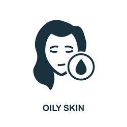 Dry skin icon simple element from care Royalty Free Vector