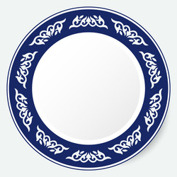 Round frame workpiece for your design Royalty Free Vector