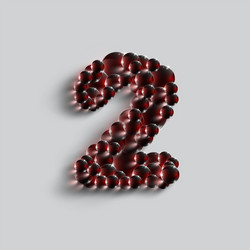 Pantomime with the 2 balloon number and text Vector Image