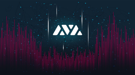 Avalanche avax cryptocurrency token symbol Vector Image