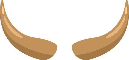 Buffalo animal horns Royalty Free Vector Image