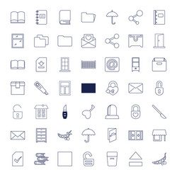 Open icons Royalty Free Vector Image - VectorStock