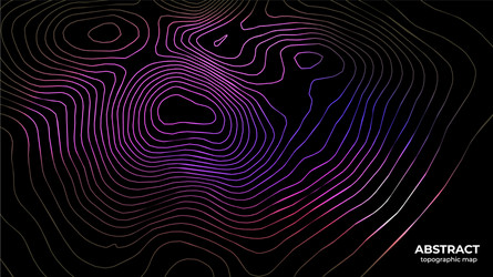 Abstract trendy colorful topographic map Vector Image