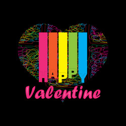 Happy valentine Royalty Free Vector Image - VectorStock