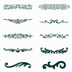 Design elements set 17 Royalty Free Vector Image