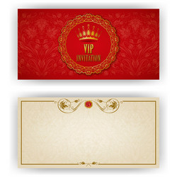 Golden and platinum vip card template Royalty Free Vector