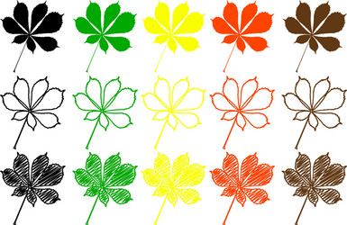Buckeye Leaf Vector Images (over 140)