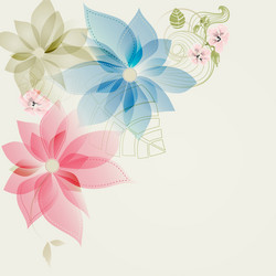 Floral corner decoration Royalty Free Vector Image